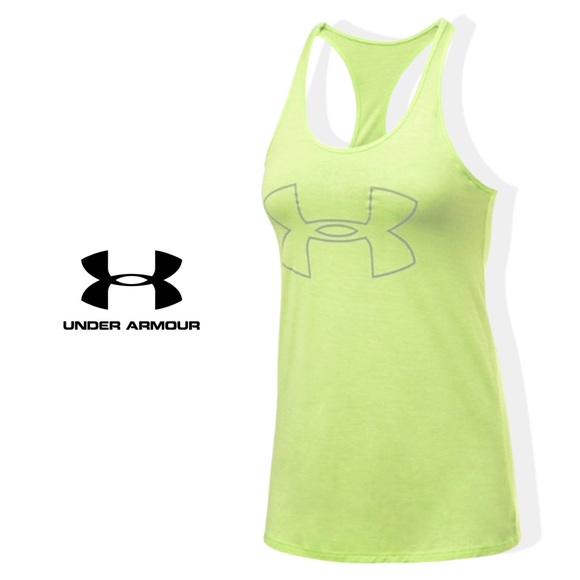 Under Armour | Tops | Under Armour Heat Gear Neon Graphic Sport Tank ...